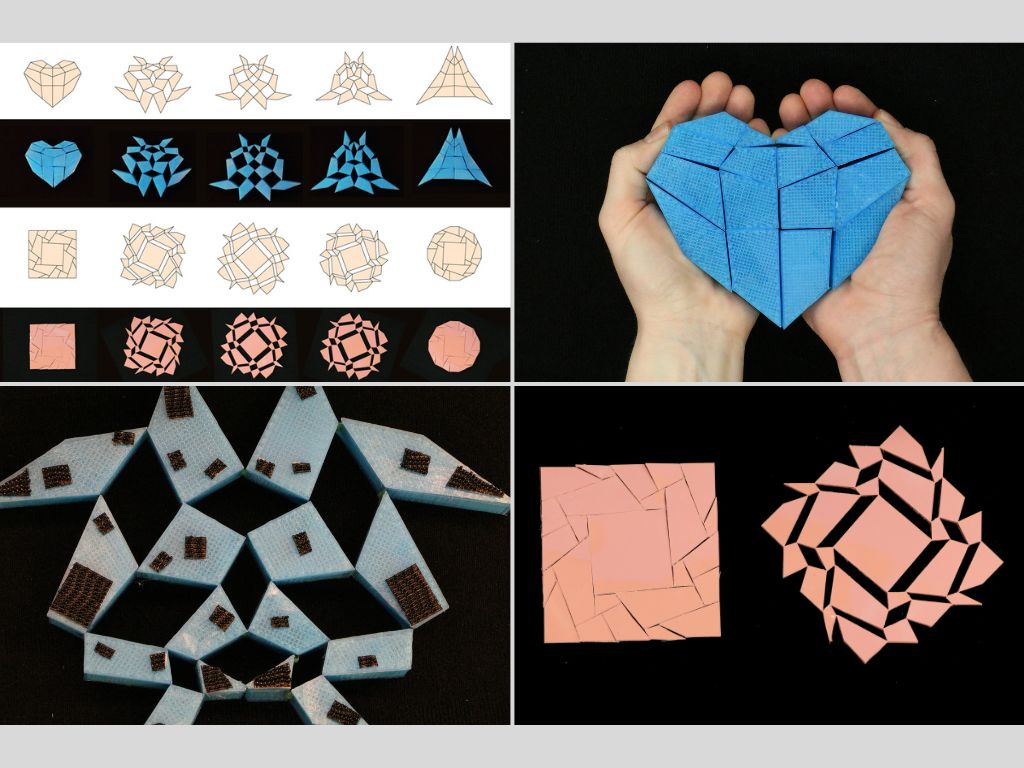 Turning a circle into a square is possible with this kirigami-inspired ...